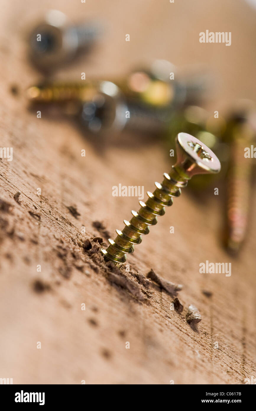 Wood screw hi-res stock photography and images - Alamy