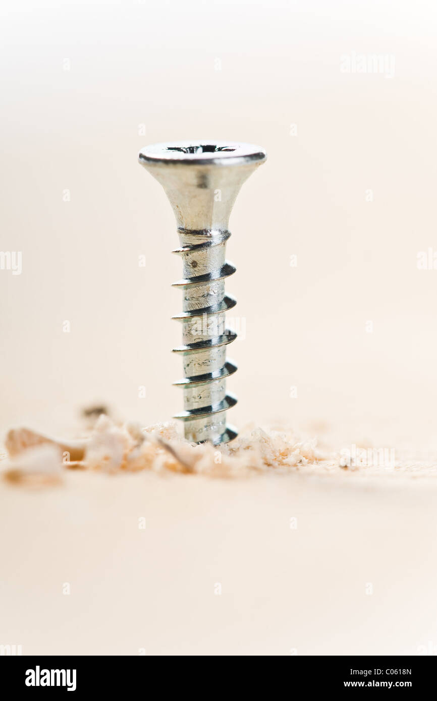 Wood screw hi-res stock photography and images - Alamy