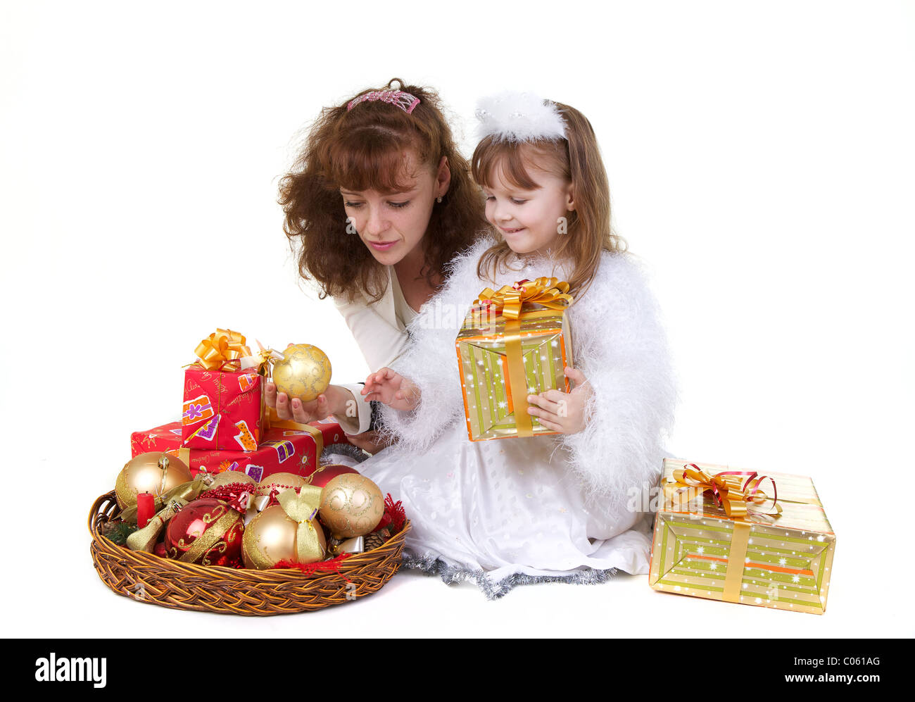 Happy woman mother daughter Cut Out Stock Images & Pictures - Alamy