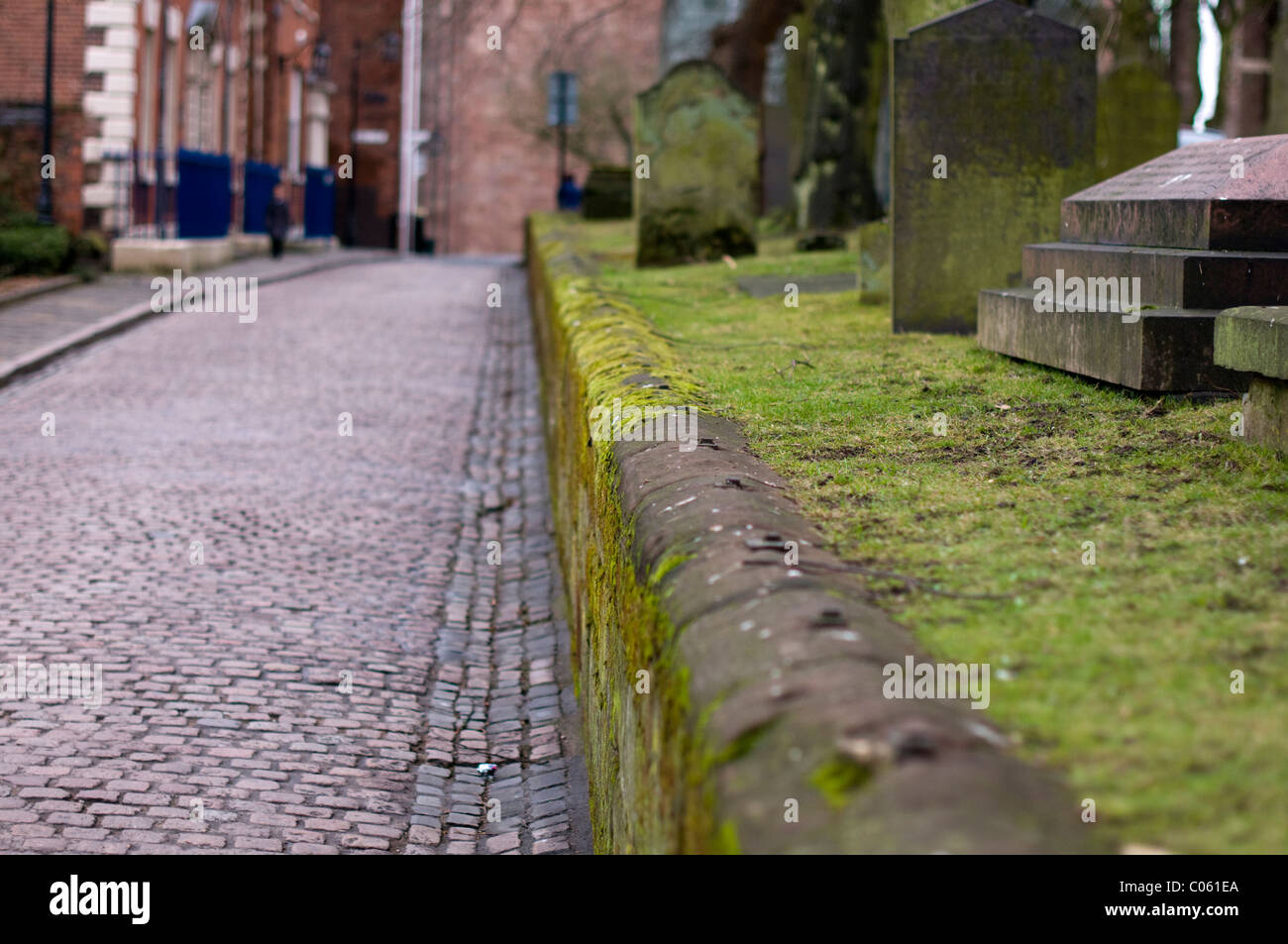 Edge of a graveyard in the old part of Coventry, UK Stock Photo - Alamy
