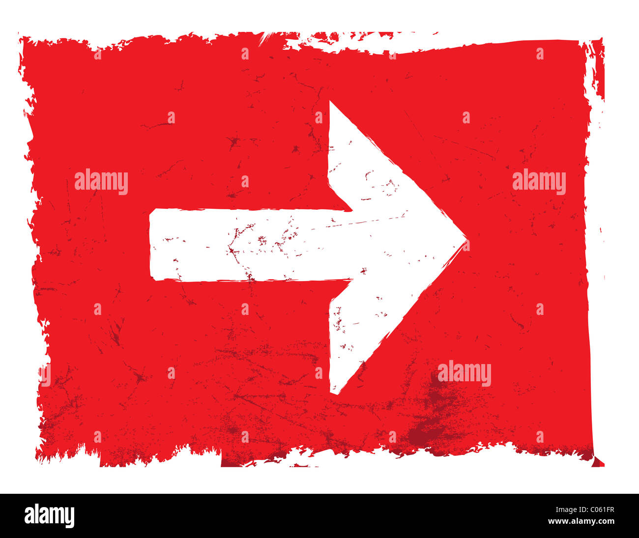 Red grunge forward arrow vector file Stock Photo - Alamy