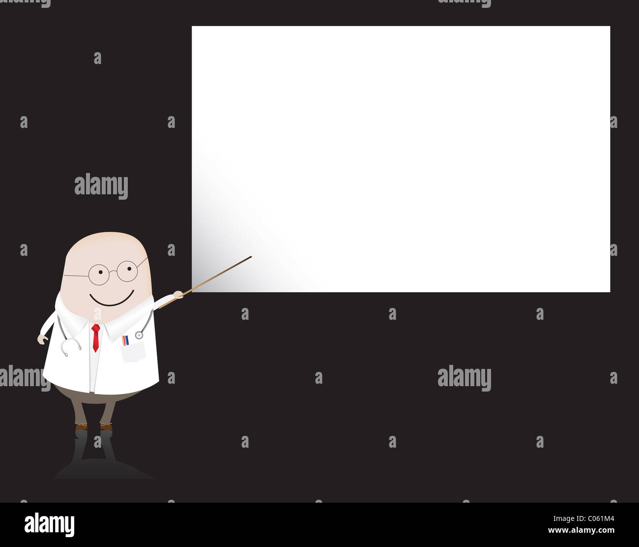 doctor pointing at chart Stock Photo - Alamy