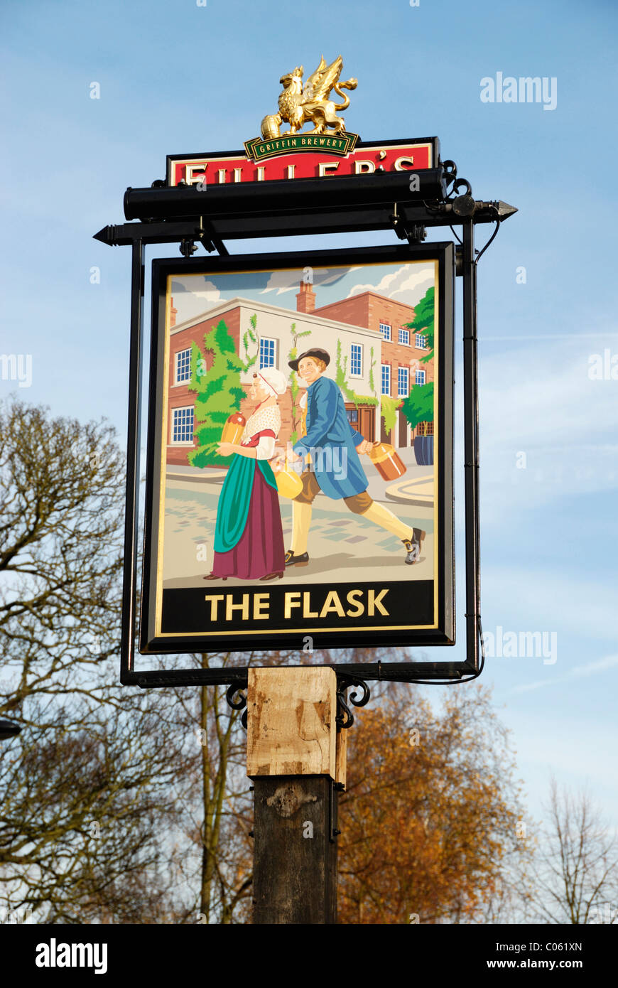 The Flask public house, Highgate, London, England Stock Photo - Alamy