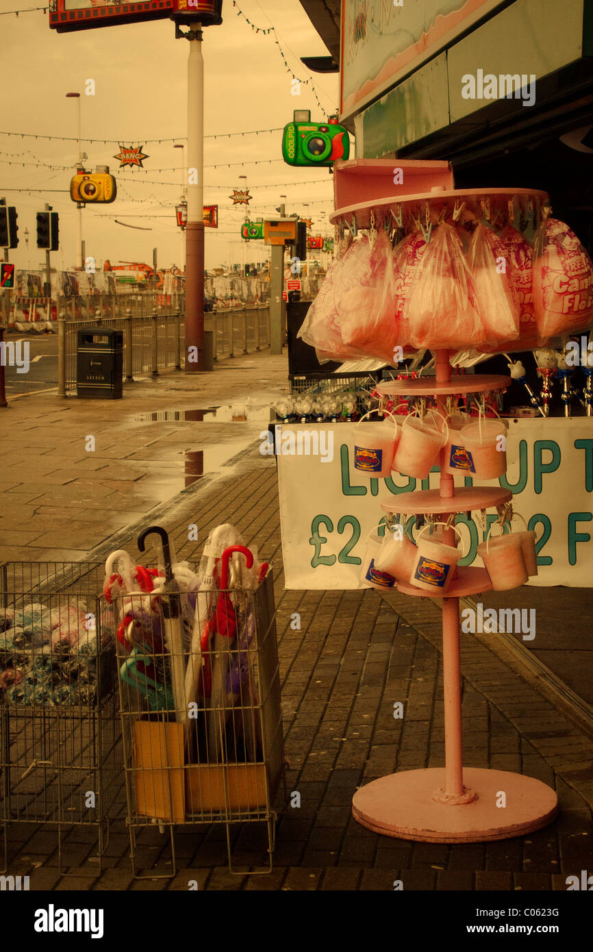 Shop display on the streets of Blackpool Stock Photo - Alamy