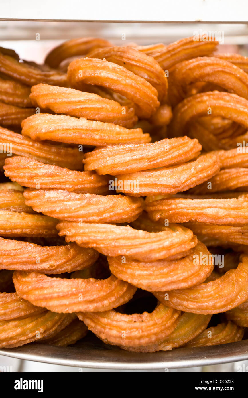 Deep fried sweet bread at a market in Turkey Stock Photo - Alamy