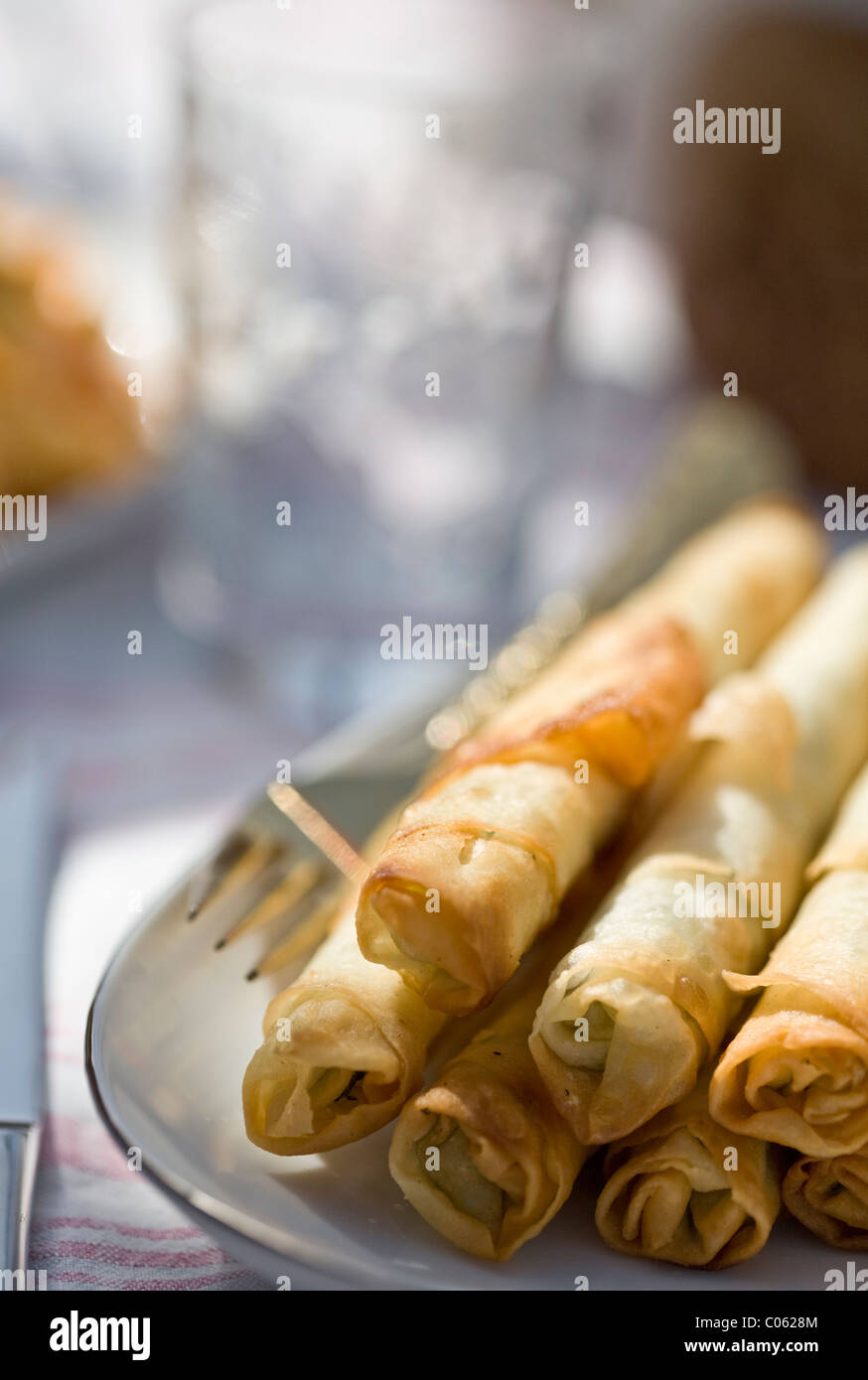 Deep fried Turkish rolls Stock Photo - Alamy
