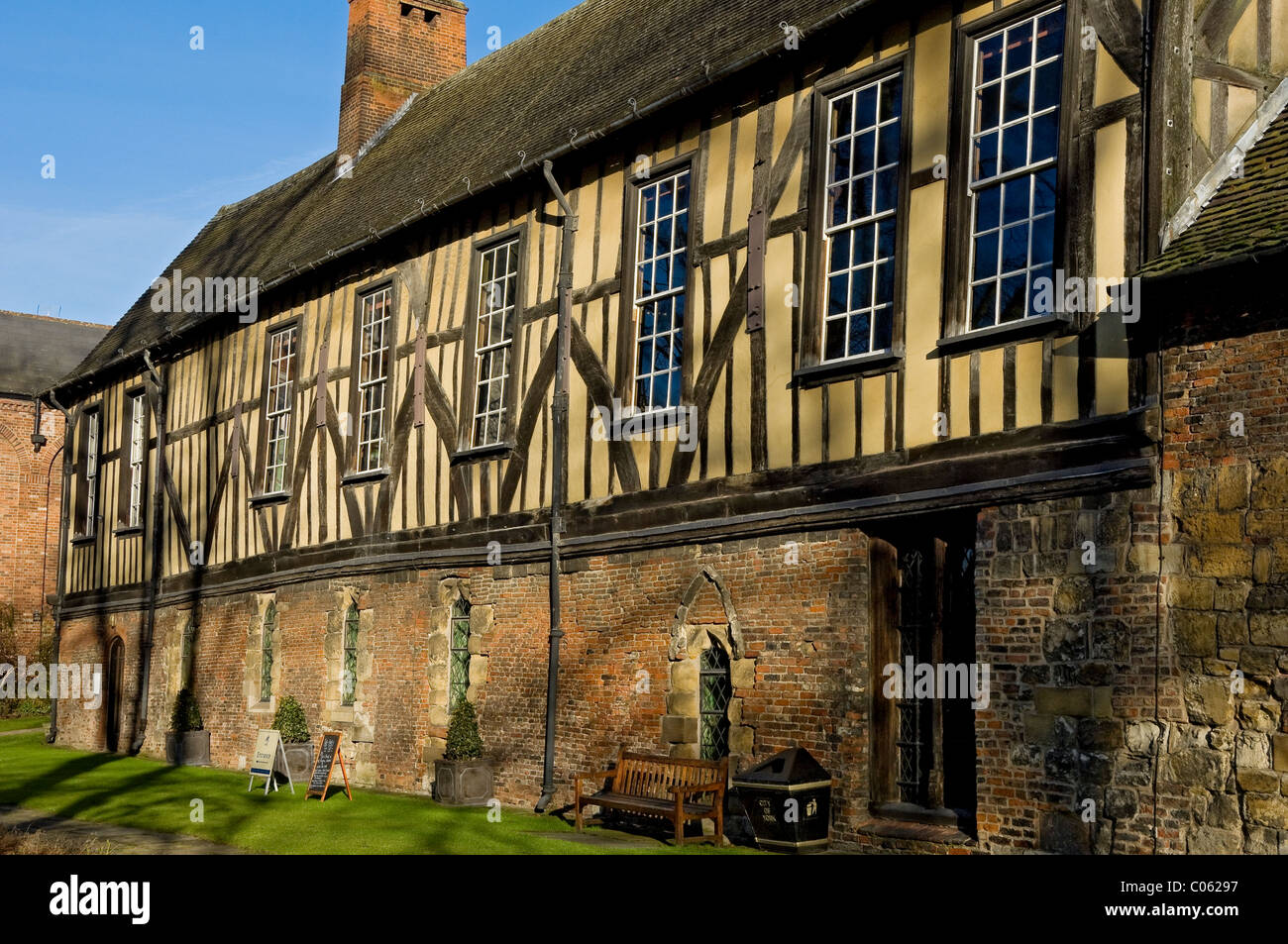 Merchant Adventurers Hall medieval guildhall in winter York North ...