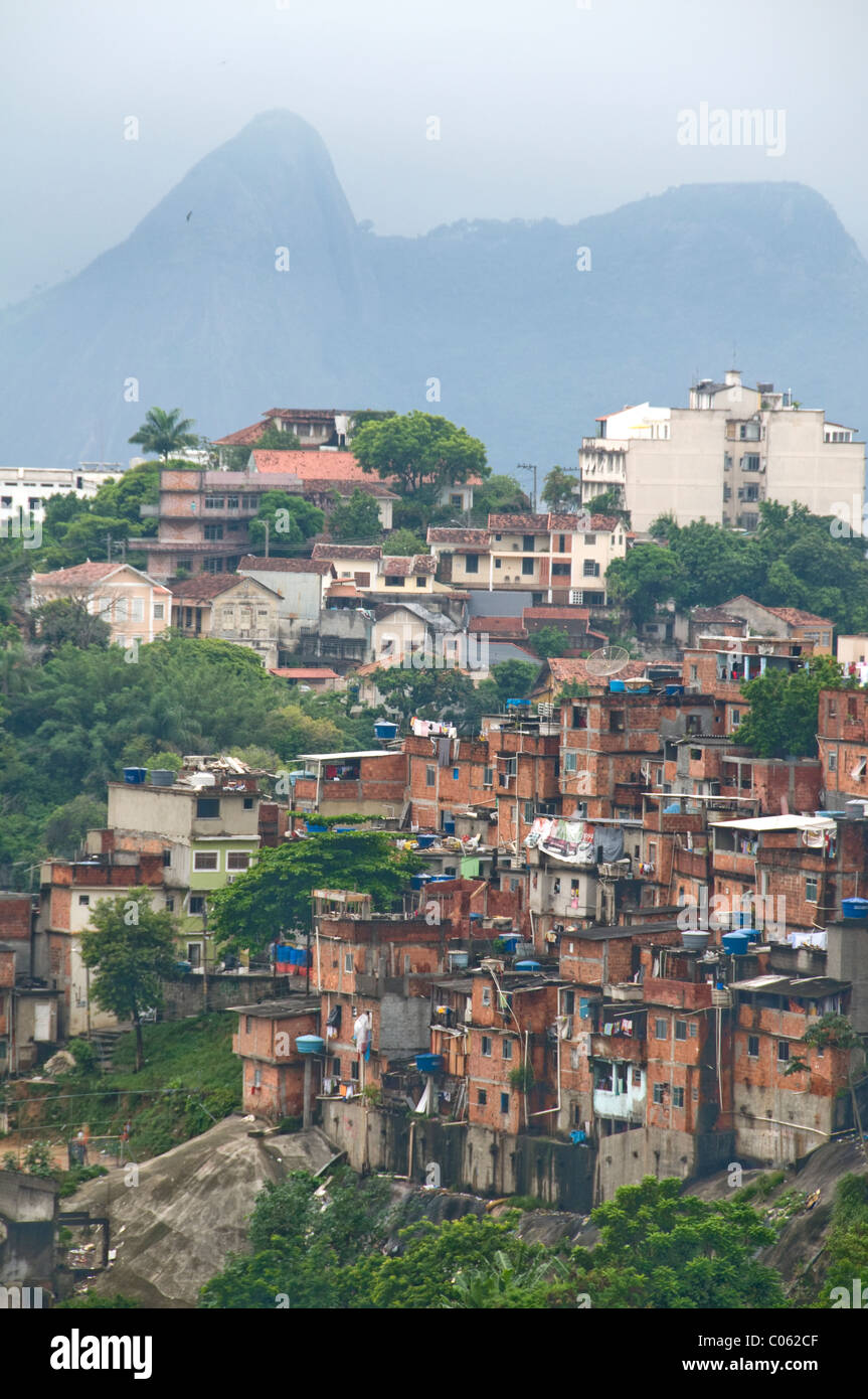 Rio De Janeiro Shanty Towns Rio De Janeiro, Brazil : Aerial View Of