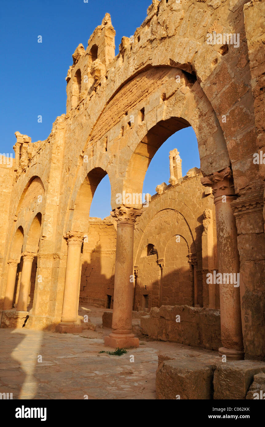 Byzantine church ruin at the archeological site of Resafa, Sergiopolis ...