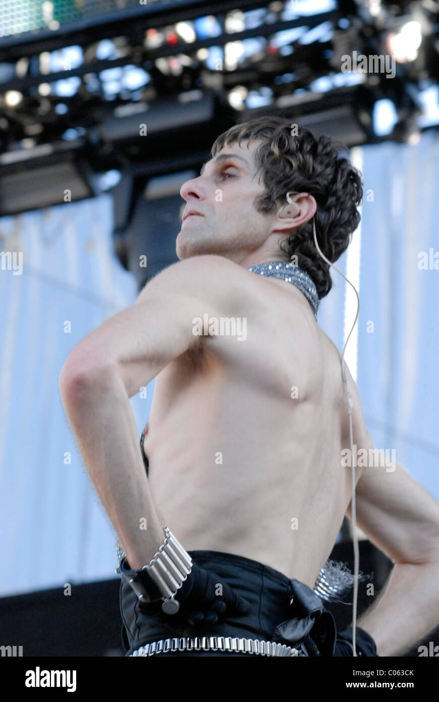 Perry Farrell from the band Satellite Party performing live at the KROQ ...