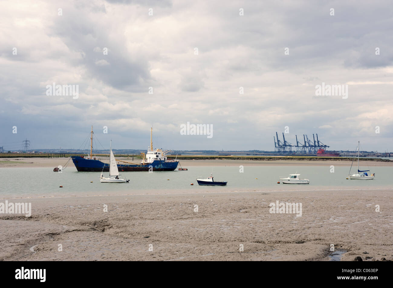 Low tide on the river Medway, Kent, UK Stock Photo - Alamy