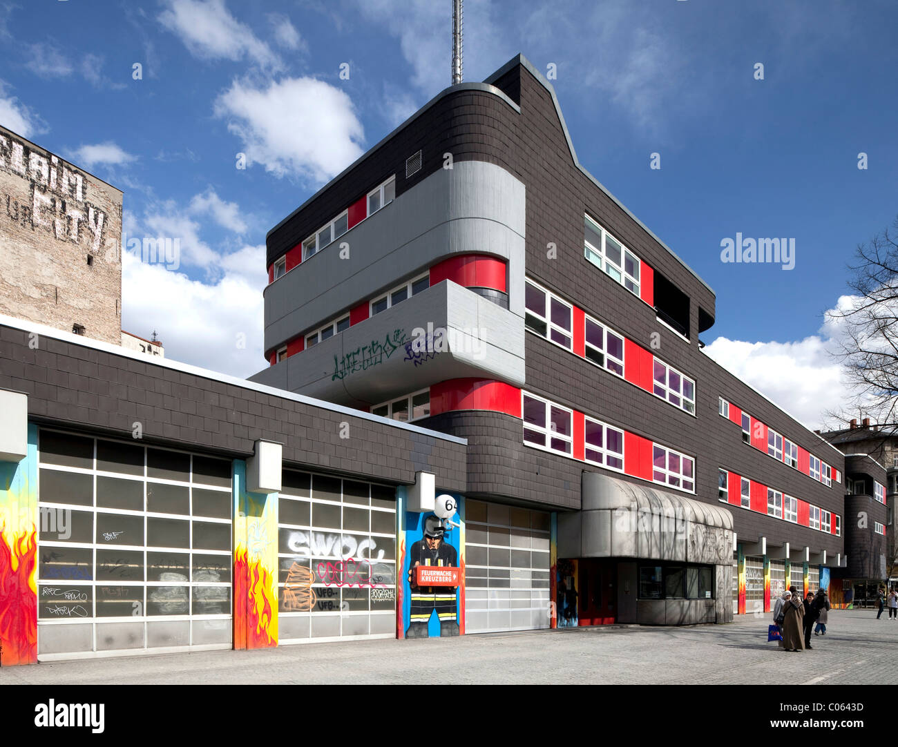 Kreuzberg Fire Station, Kreuzberg, Berlin, Germany, Europe Stock Photo ...