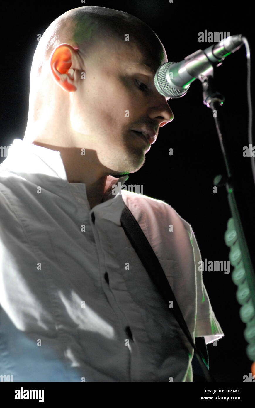 Billy Corgan of Smashing Pumpkins performing live at the KROQ LA ...