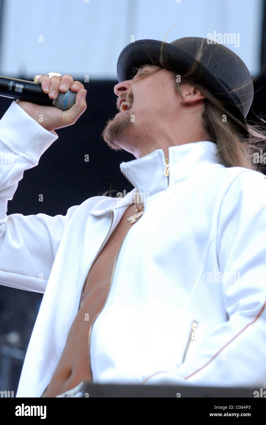 Kid Rock performing live at the KROQ LA Invasion at the Home Depot ...