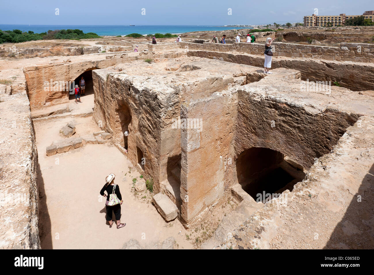 Royal tombs, Tombs of the Kings, near Paphos, Southern Cyprus, West ...
