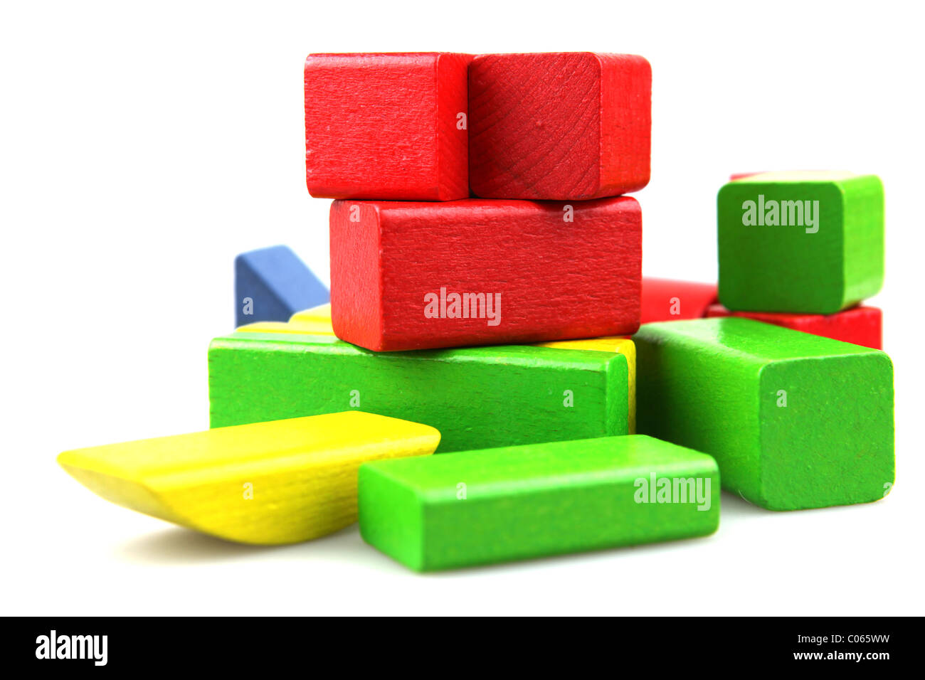 Wooden building blocks Stock Photo - Alamy