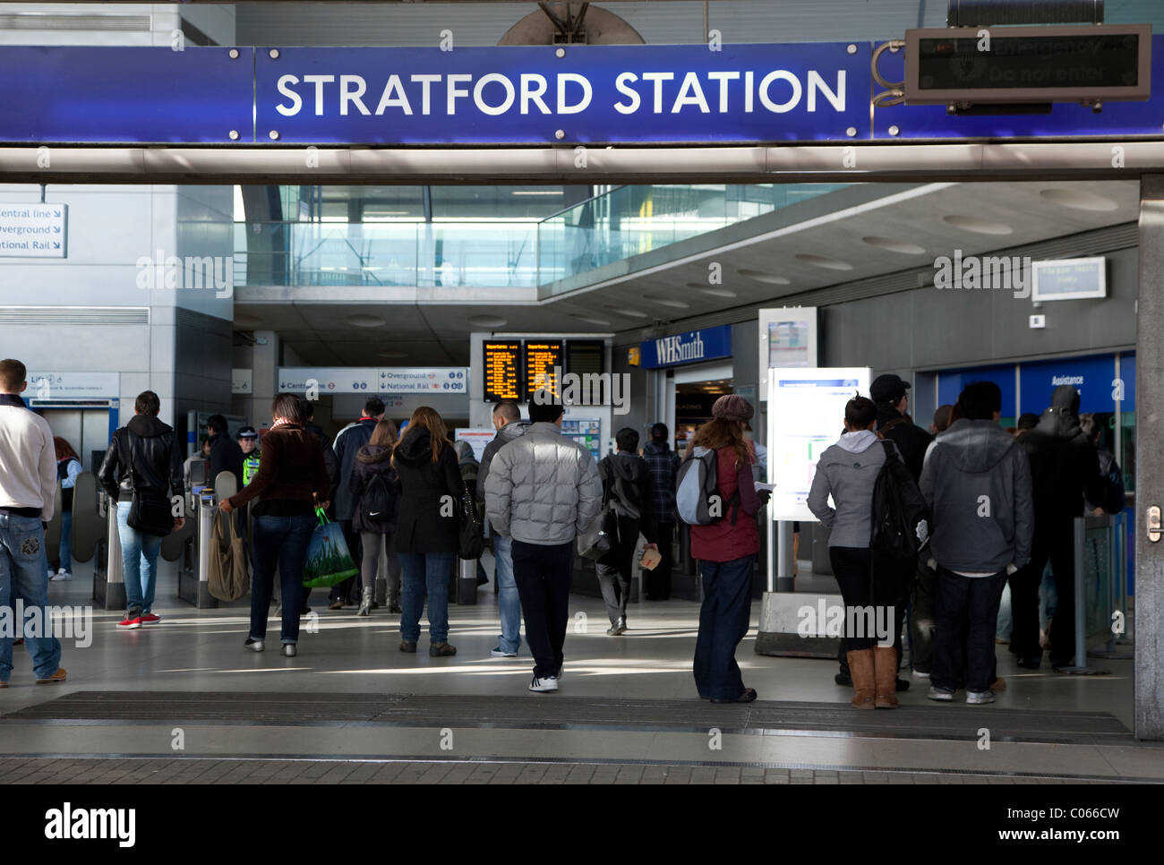 Stratford Underground and DLR station, East London Stock Photo - Alamy