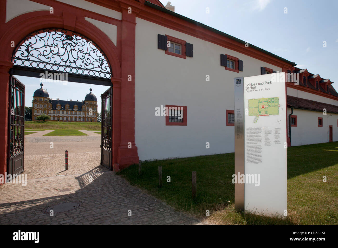 Seehof Palace and Park, Memmelsdorf, Upper Franconia, Bavaria, Germany ...