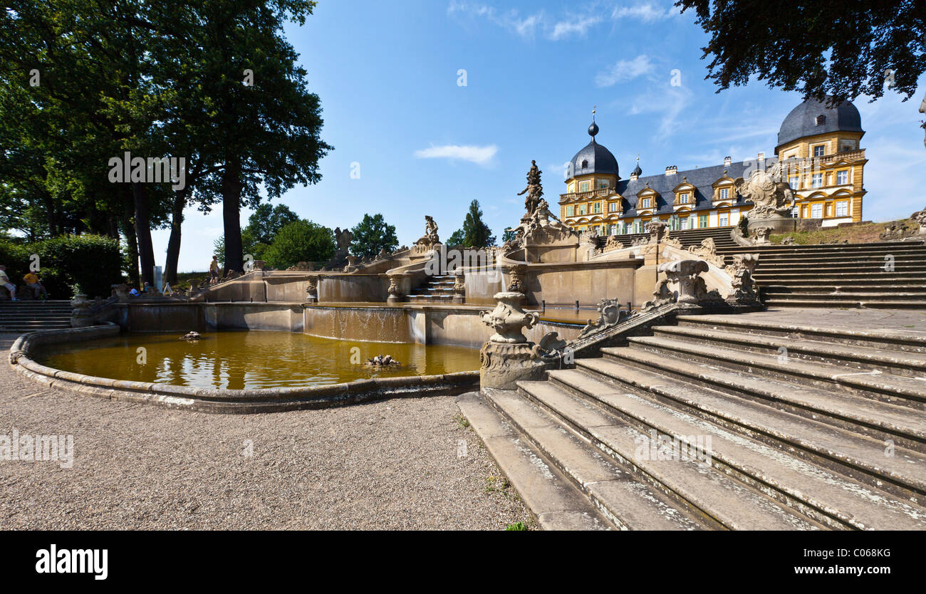 Seehof Palace and Park, Memmelsdorf, Upper Franconia, Bavaria, Germany ...