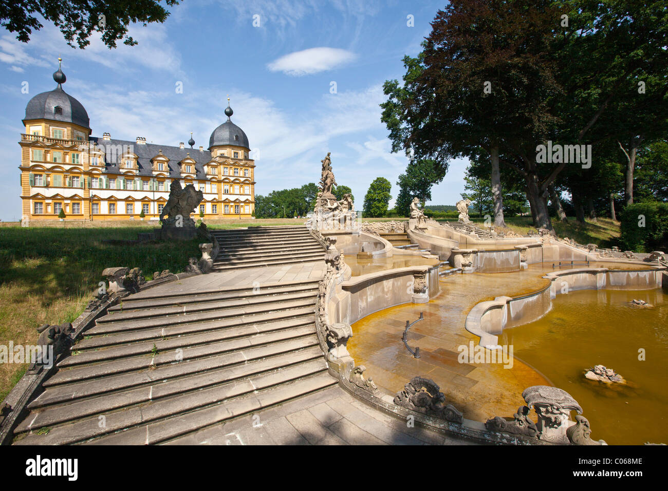 Seehof Palace and Park, Memmelsdorf, Upper Franconia, Bavaria, Germany ...