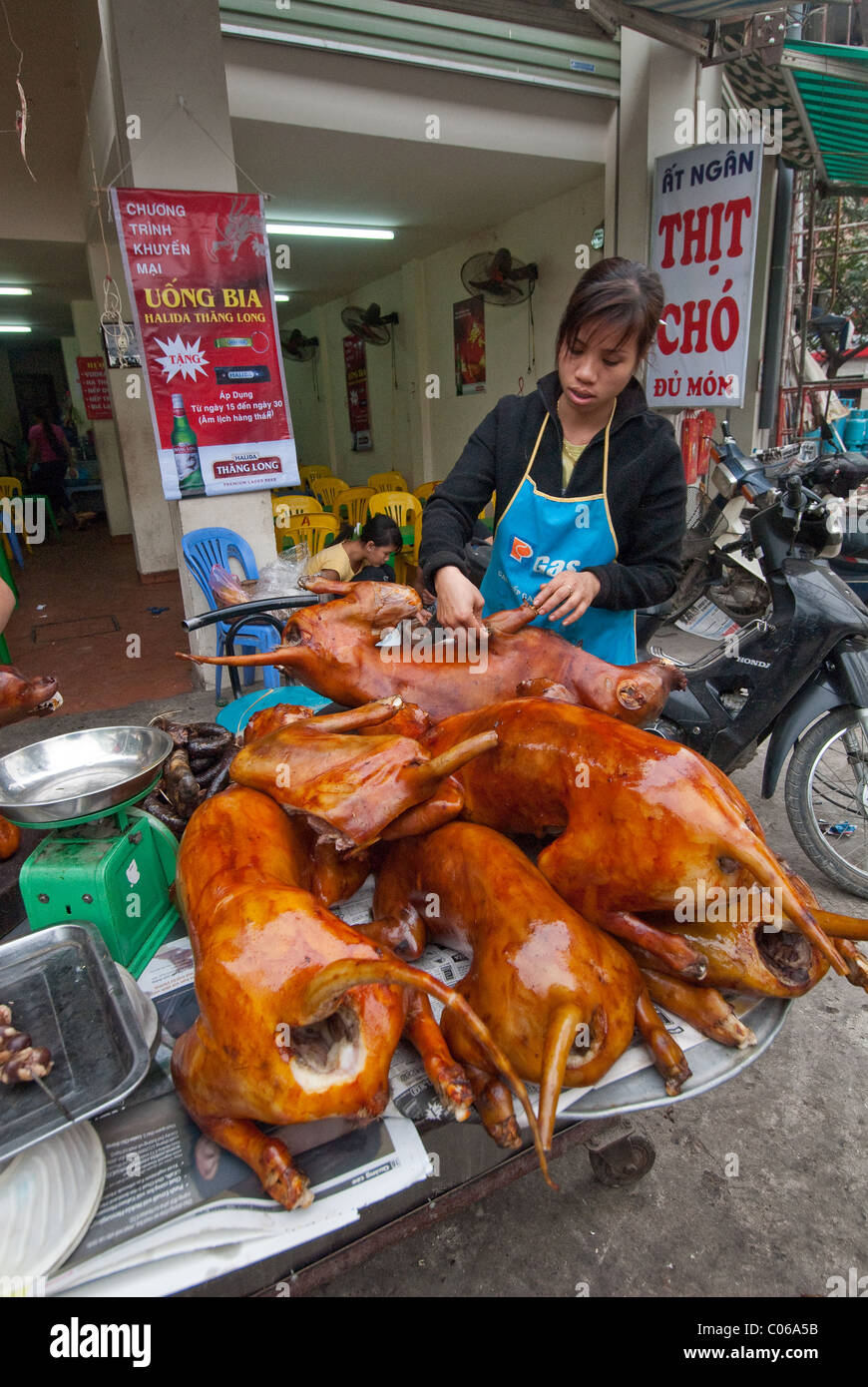 Dog restaurant. Hanoi. Vietnam Stock Photo - Alamy