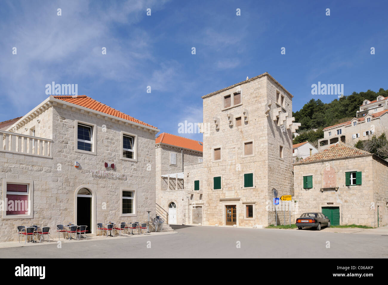 Fort in Pucisca, Brac island, Croatia, Europe Stock Photo - Alamy
