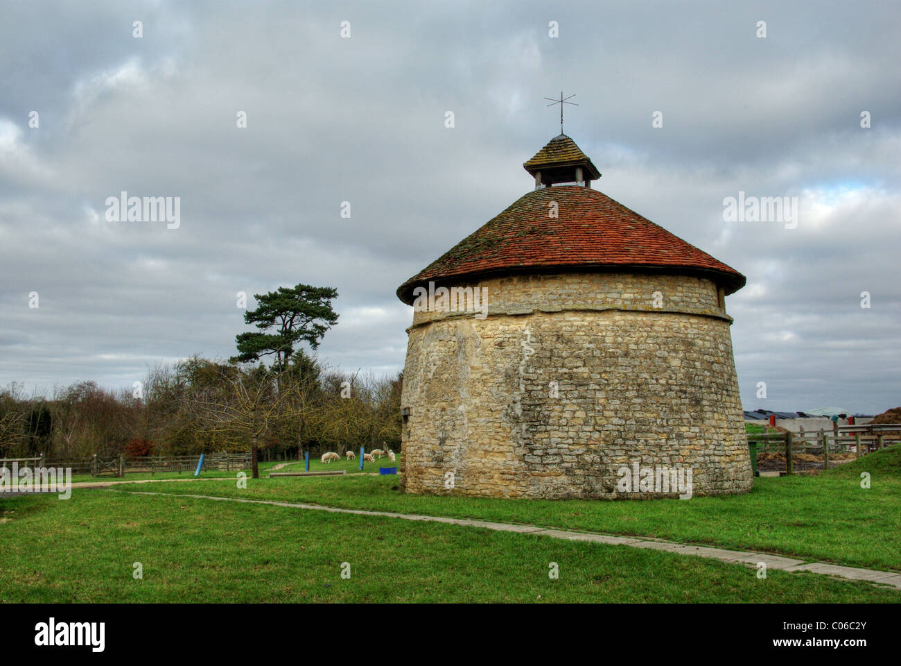 Medieval dovecote in the deserted village of Furtho, Northamptonshire ...