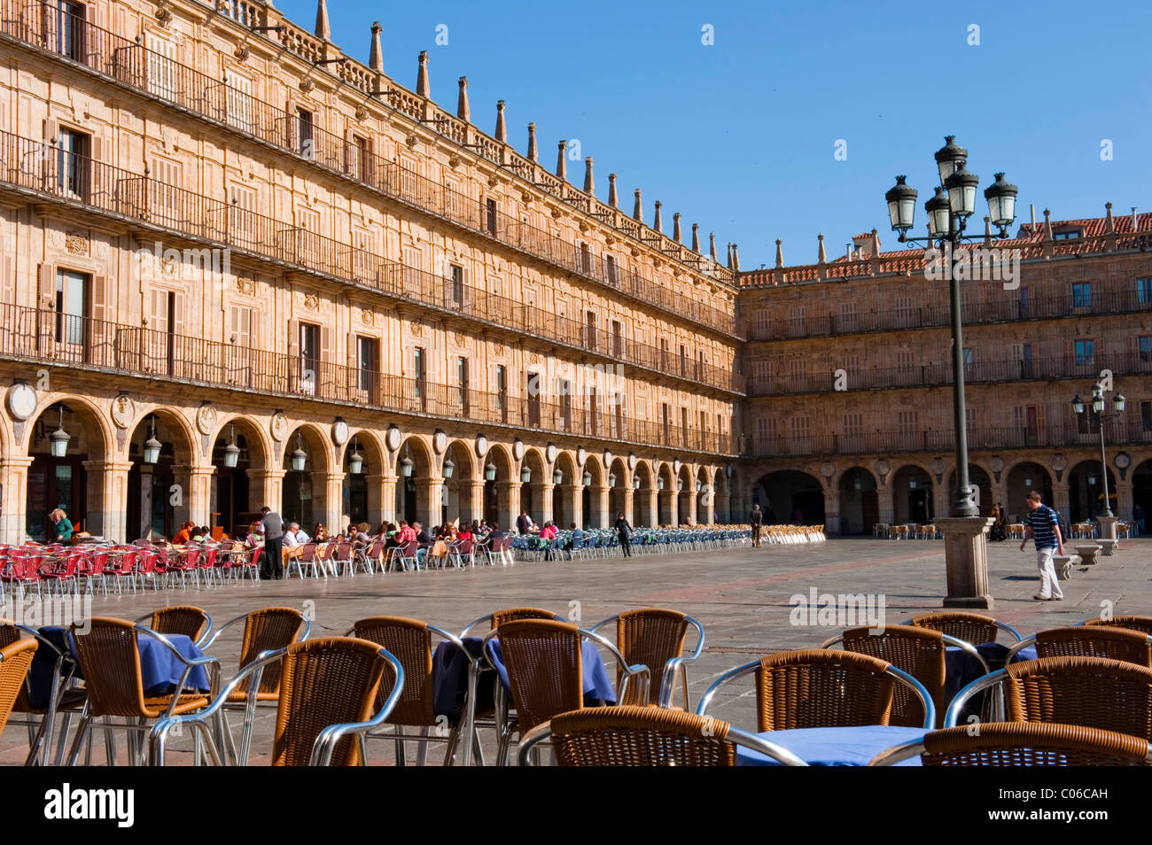 Plaza Mayor Square, baroque, built in 1755 by the architect Alberto de ...