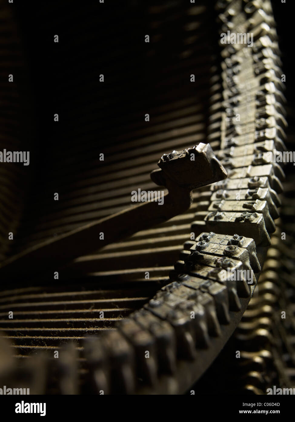 Close up typewriter hammers hi-res stock photography and images - Alamy