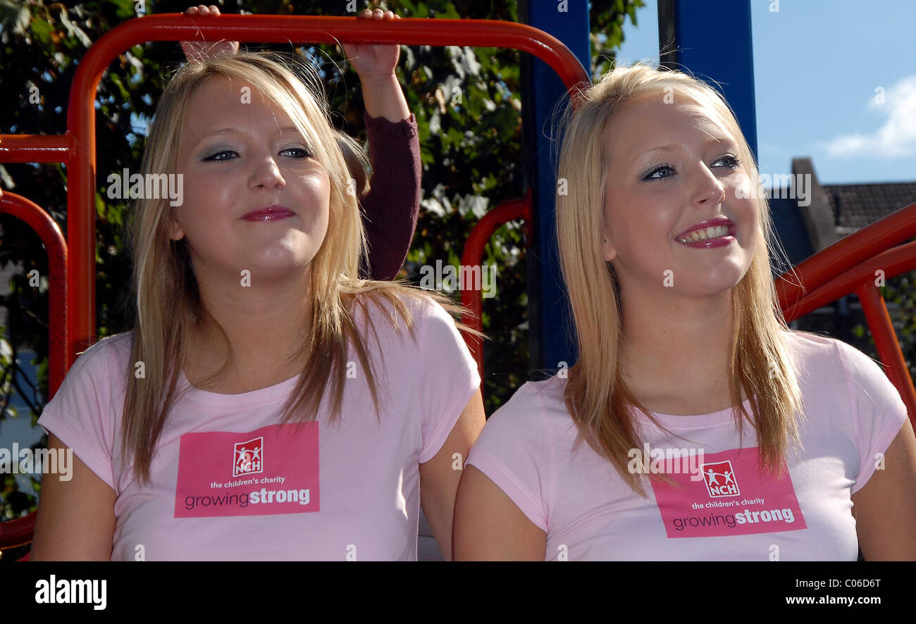 Samantha Marchant and Amanda Marchant Big Brother's Barbie Girls pose ...