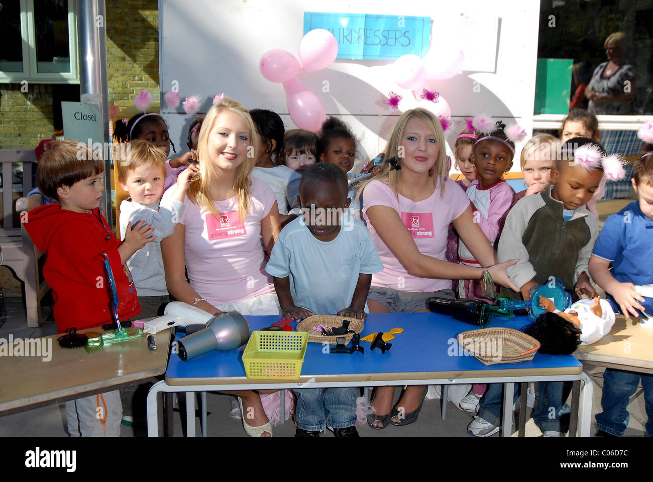 Samantha Marchant and Amanda Marchant Big Brother's Barbie Girls pose ...