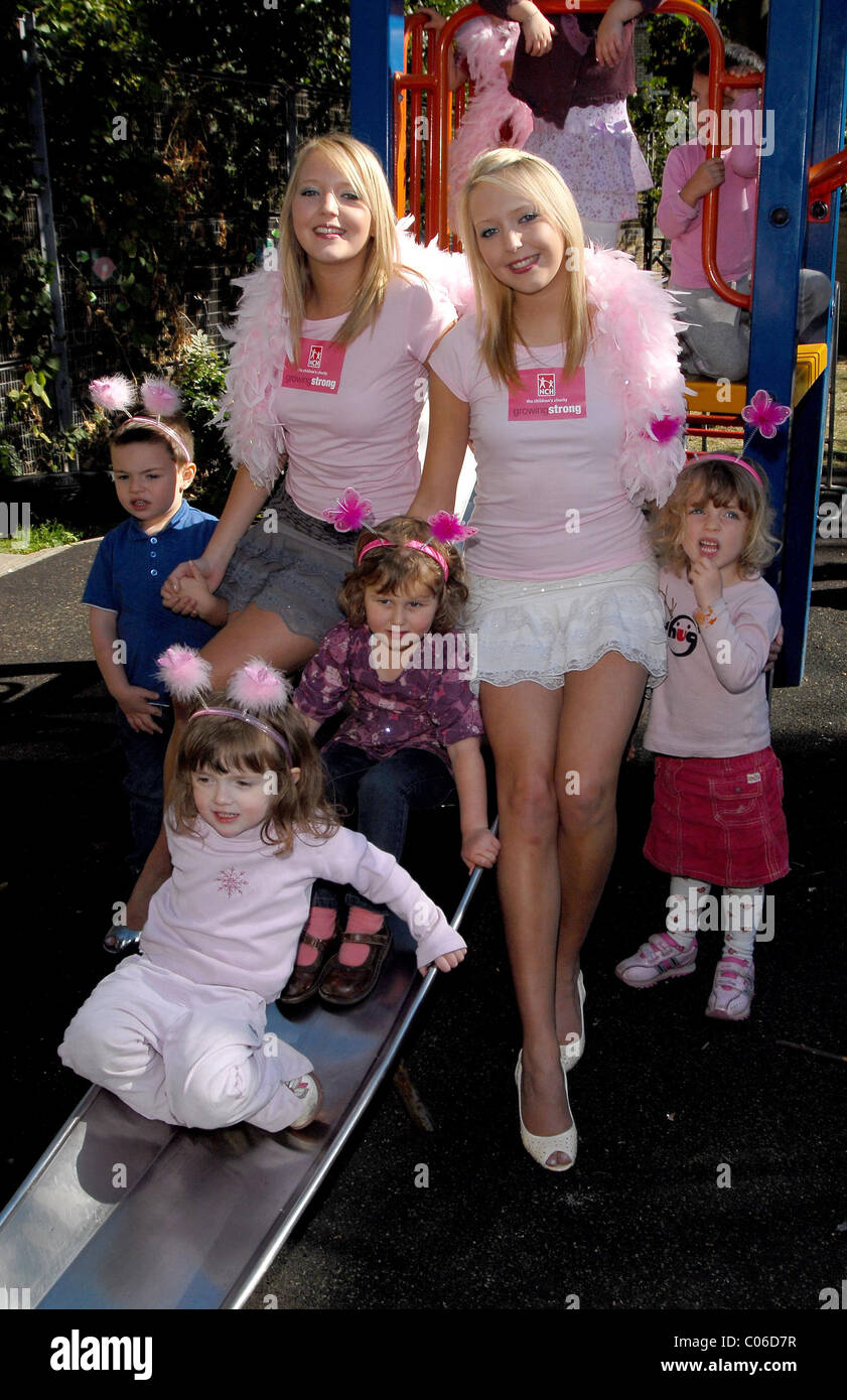 Samantha Marchant and Amanda Marchant Big Brother's Barbie Girls pose ...