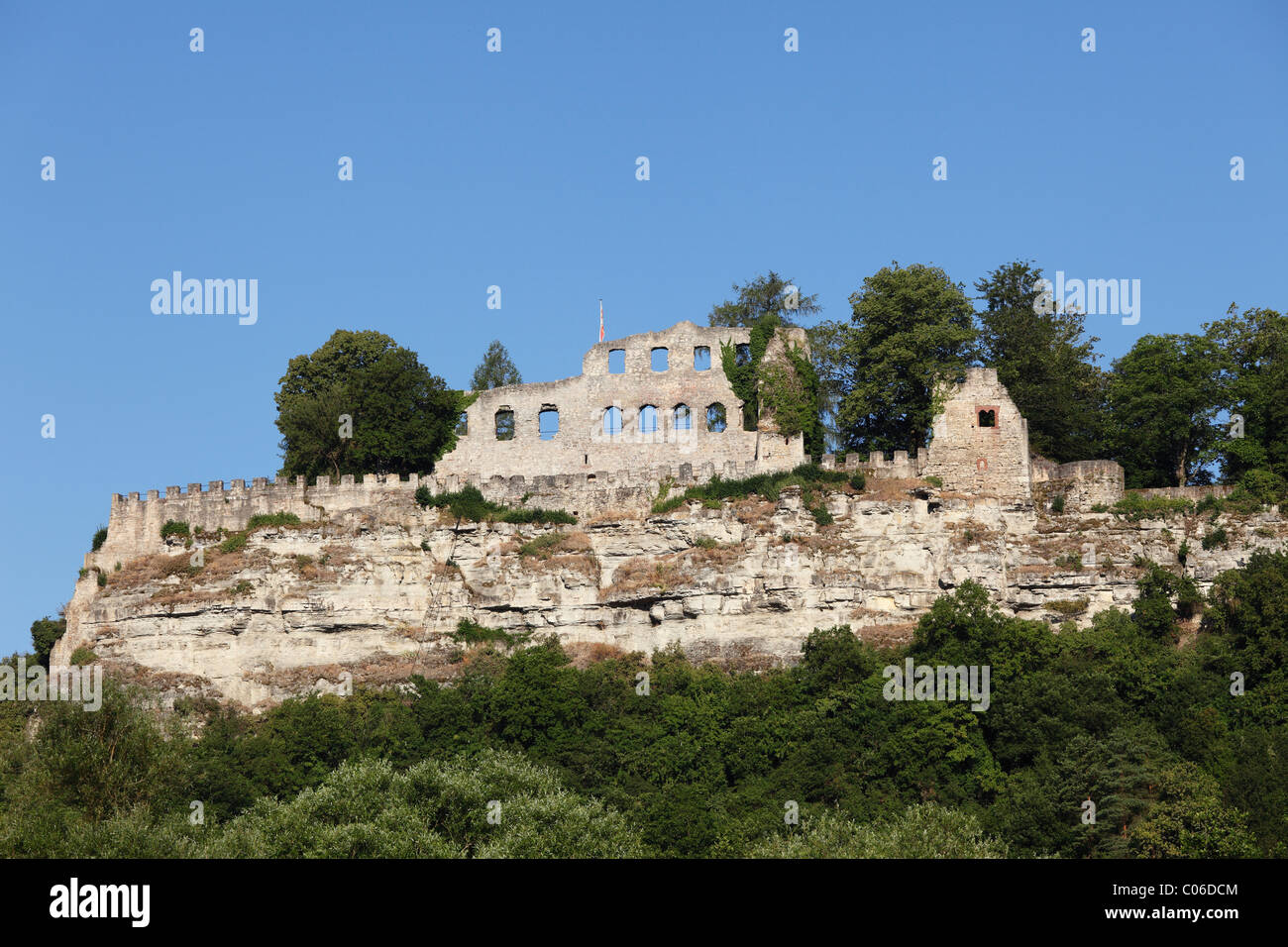 Ruins karlsburg castle karlstadt mainfranken hi-res stock photography ...