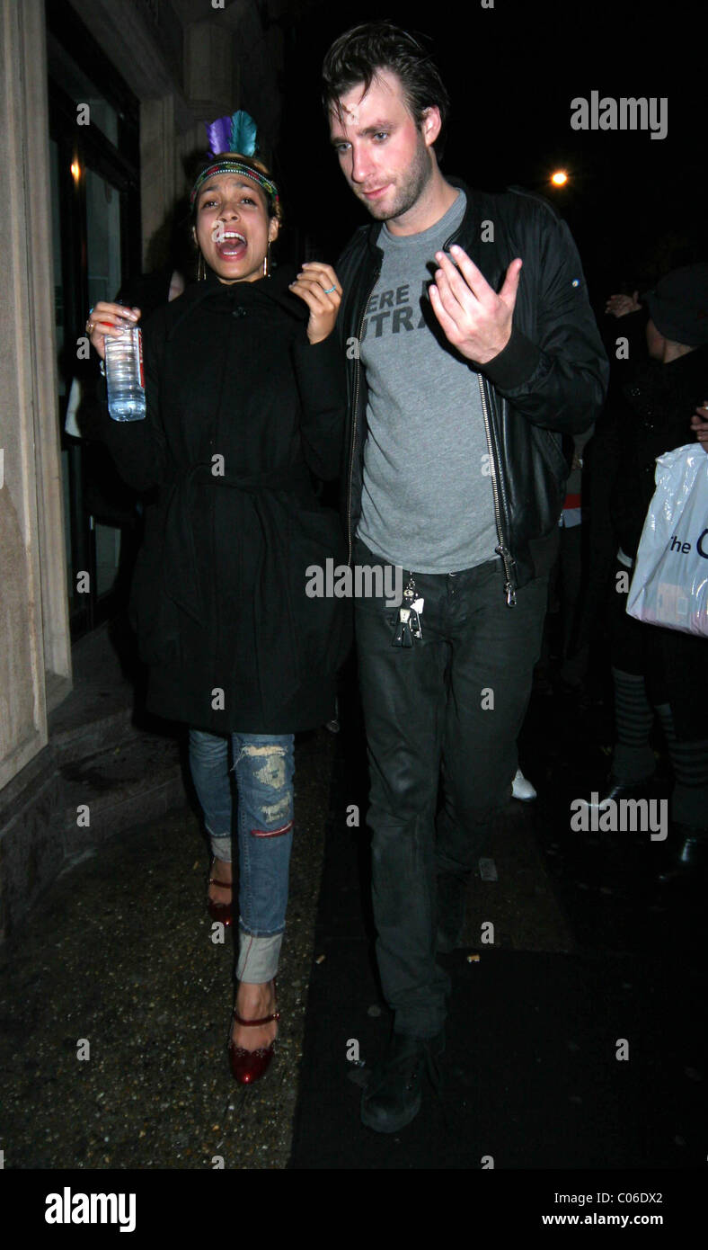Rosario Dawson arriving at a private party held at Maya night club in ...