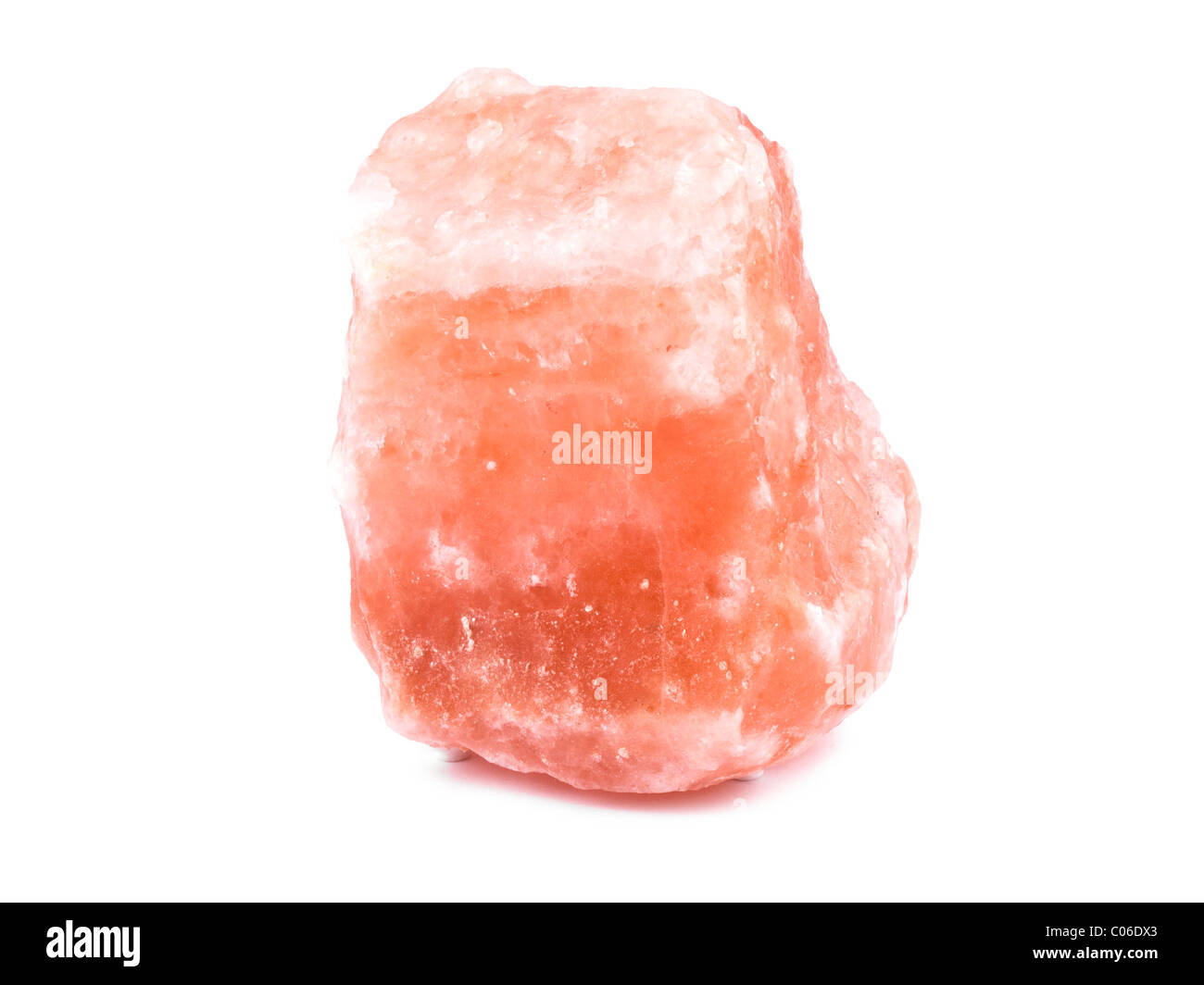 Picture of orange salt crystal on white background Stock Photo - Alamy