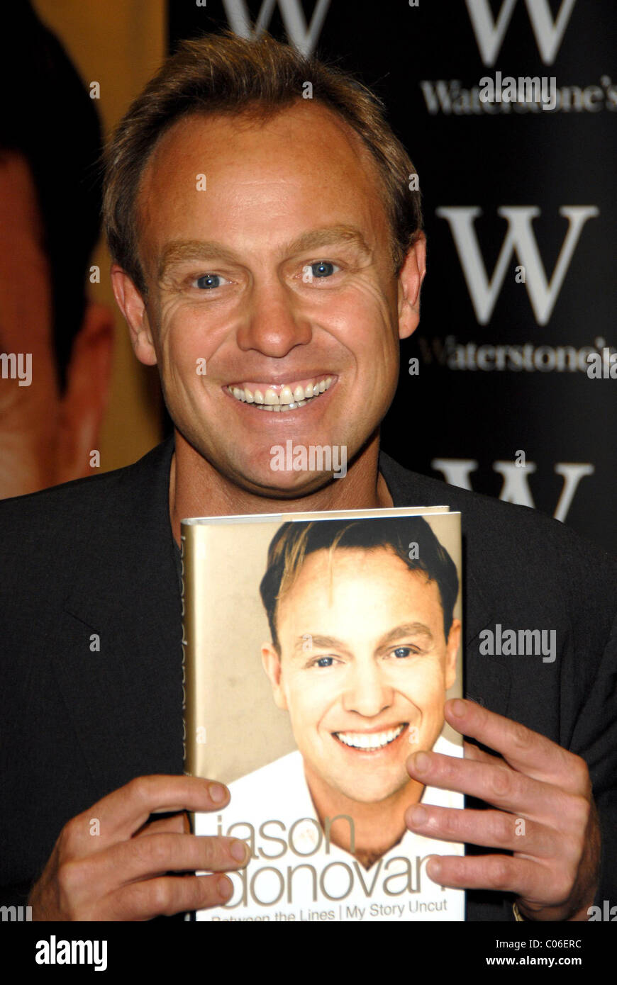 Jason Donovan signs copies of his book 'Between The Lines: My Story ...