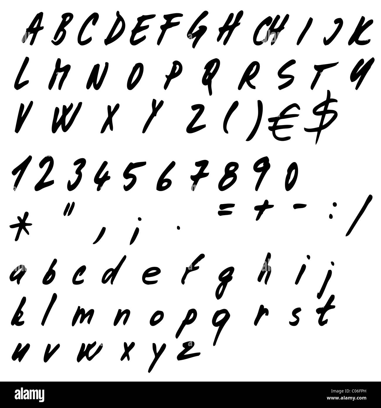 Alphabet illustration hi-res stock photography and images - Alamy