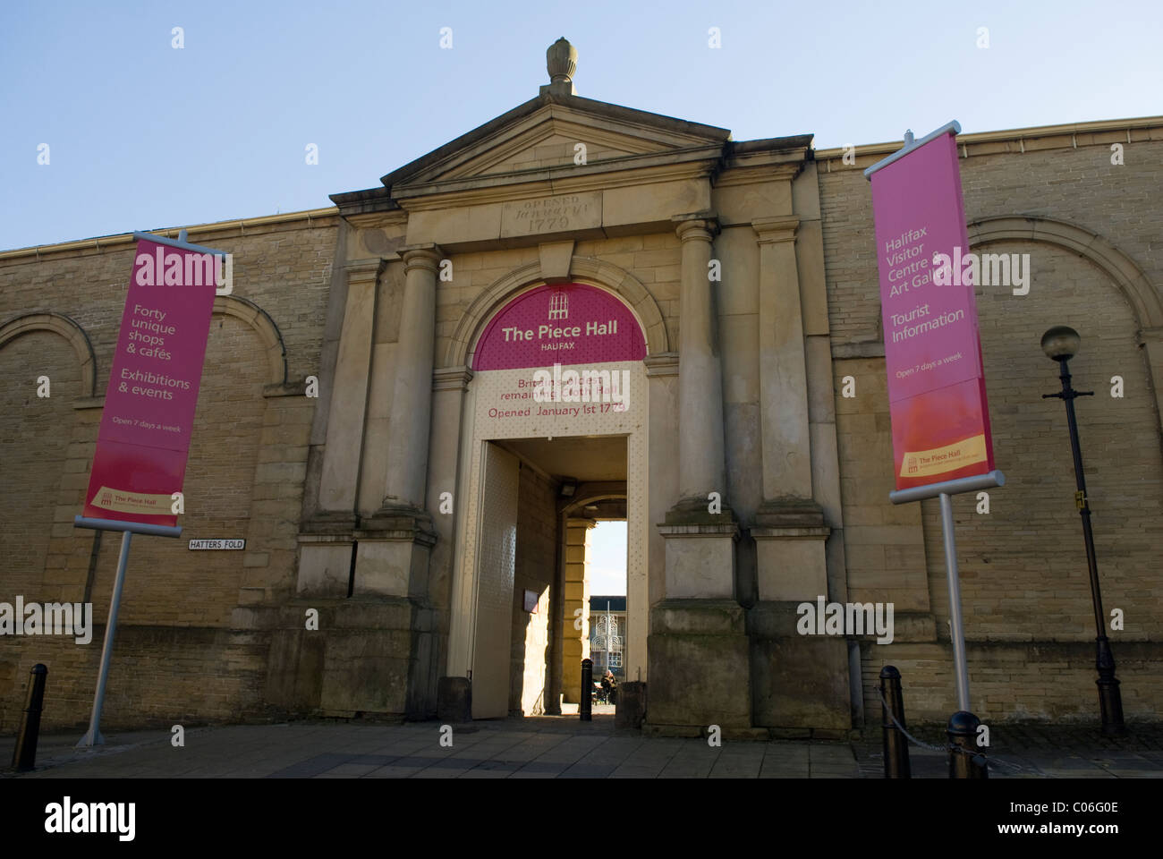The Piece Hall, Halifax, West Yorkshire, England Stock Photo - Alamy