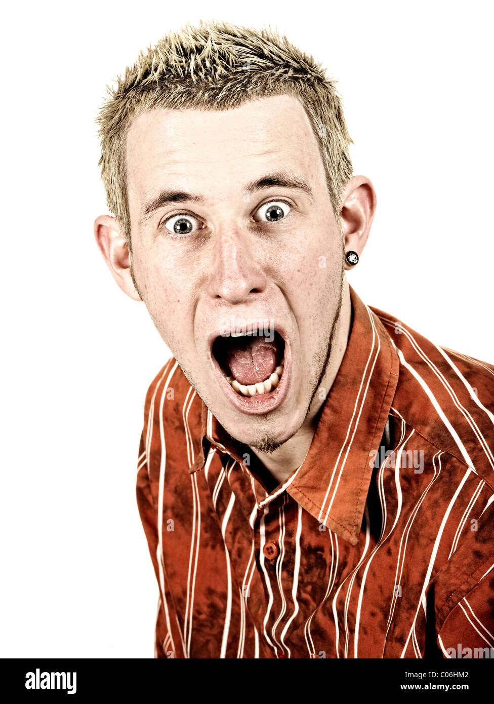Young man, surprised Stock Photo - Alamy Young man, surprised Stock Photo - Alamy