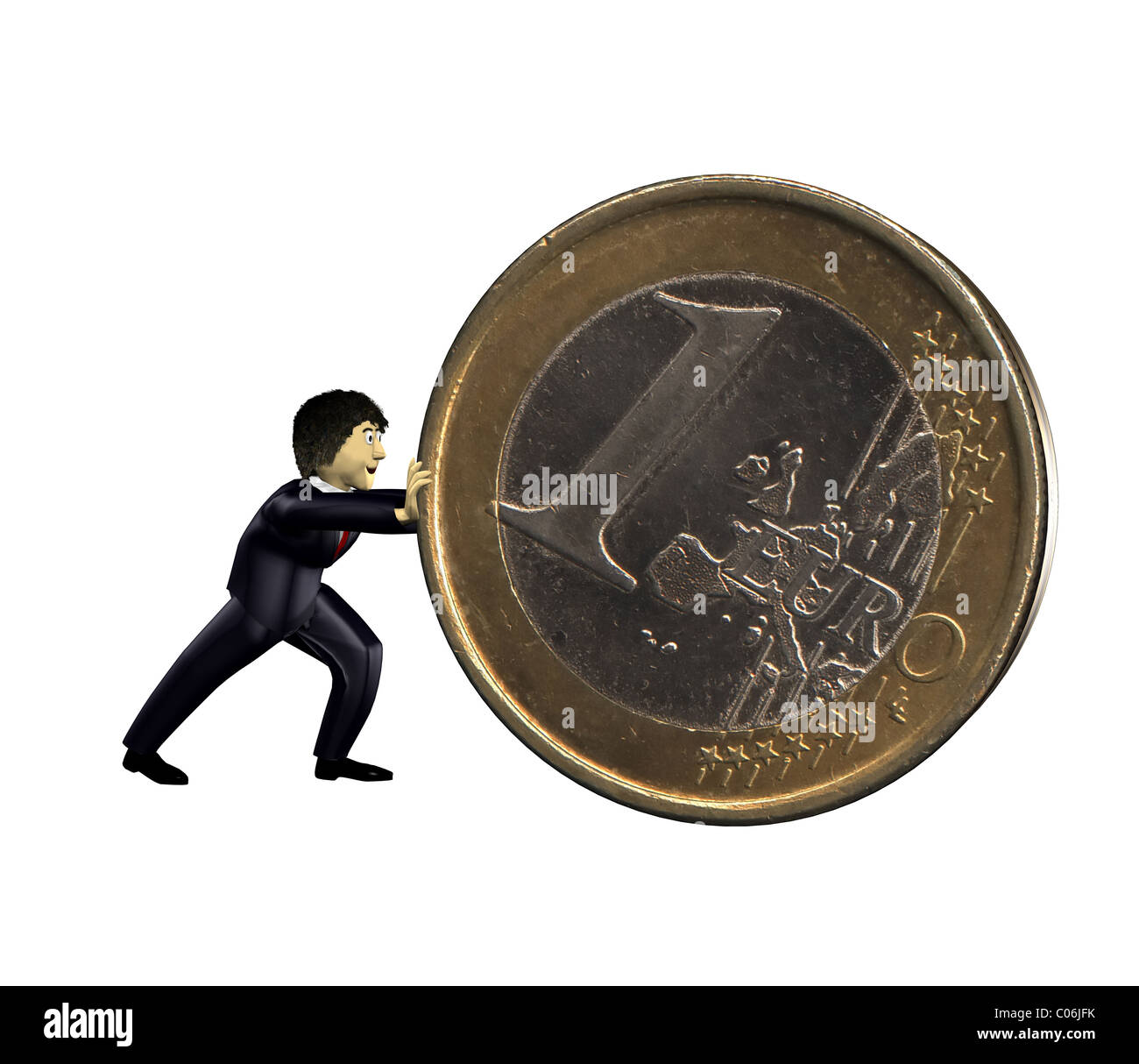 Roll a coin Cut Out Stock Images & Pictures - Alamy