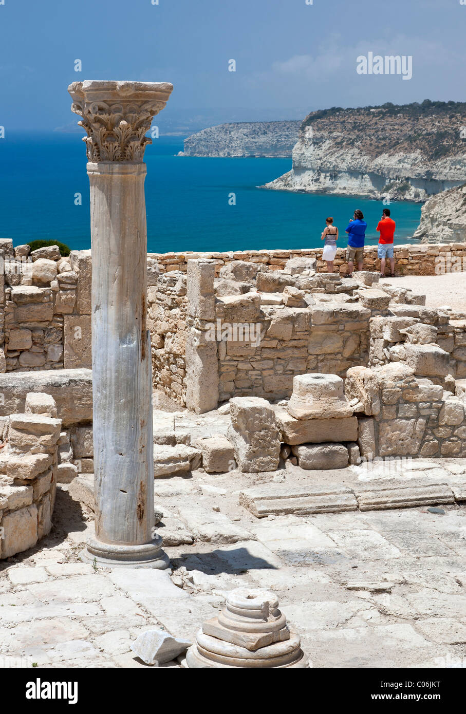Archaeological excavation site of the ancient city of Kourion, South ...