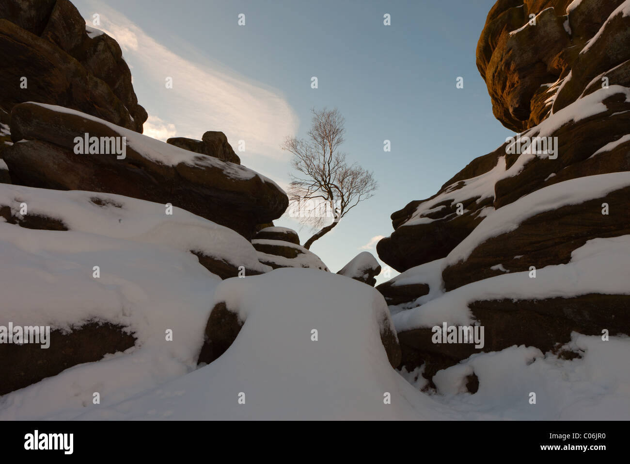 Brimham rocks winter hi-res stock photography and images - Alamy