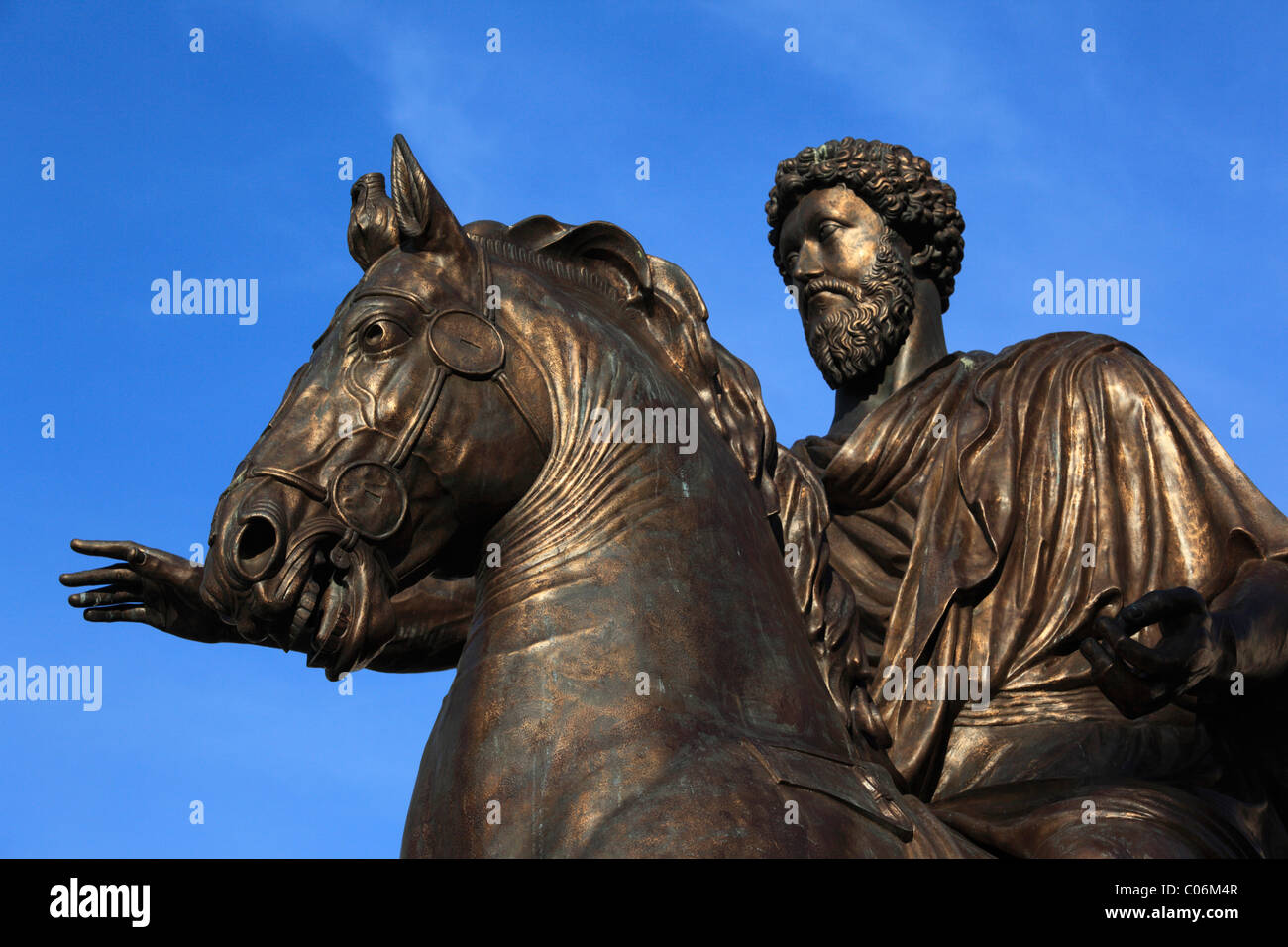 Monument of the Roman Emperor Marcus Aurelius, Rome, Italy, Europe ...
