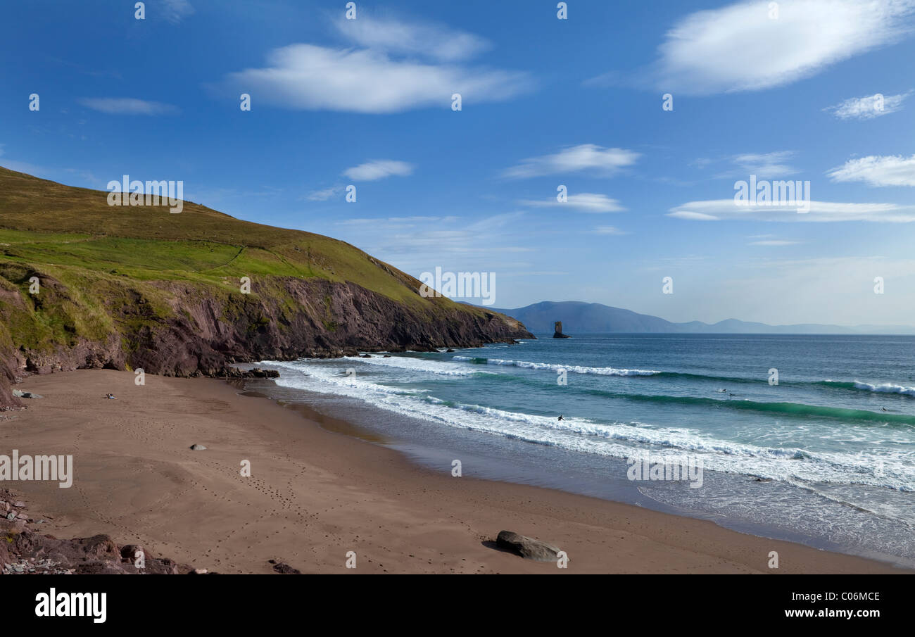 Dun Cin Tire Beach, Near Dingle Town, Dingle Peninsula, County Kerry ...