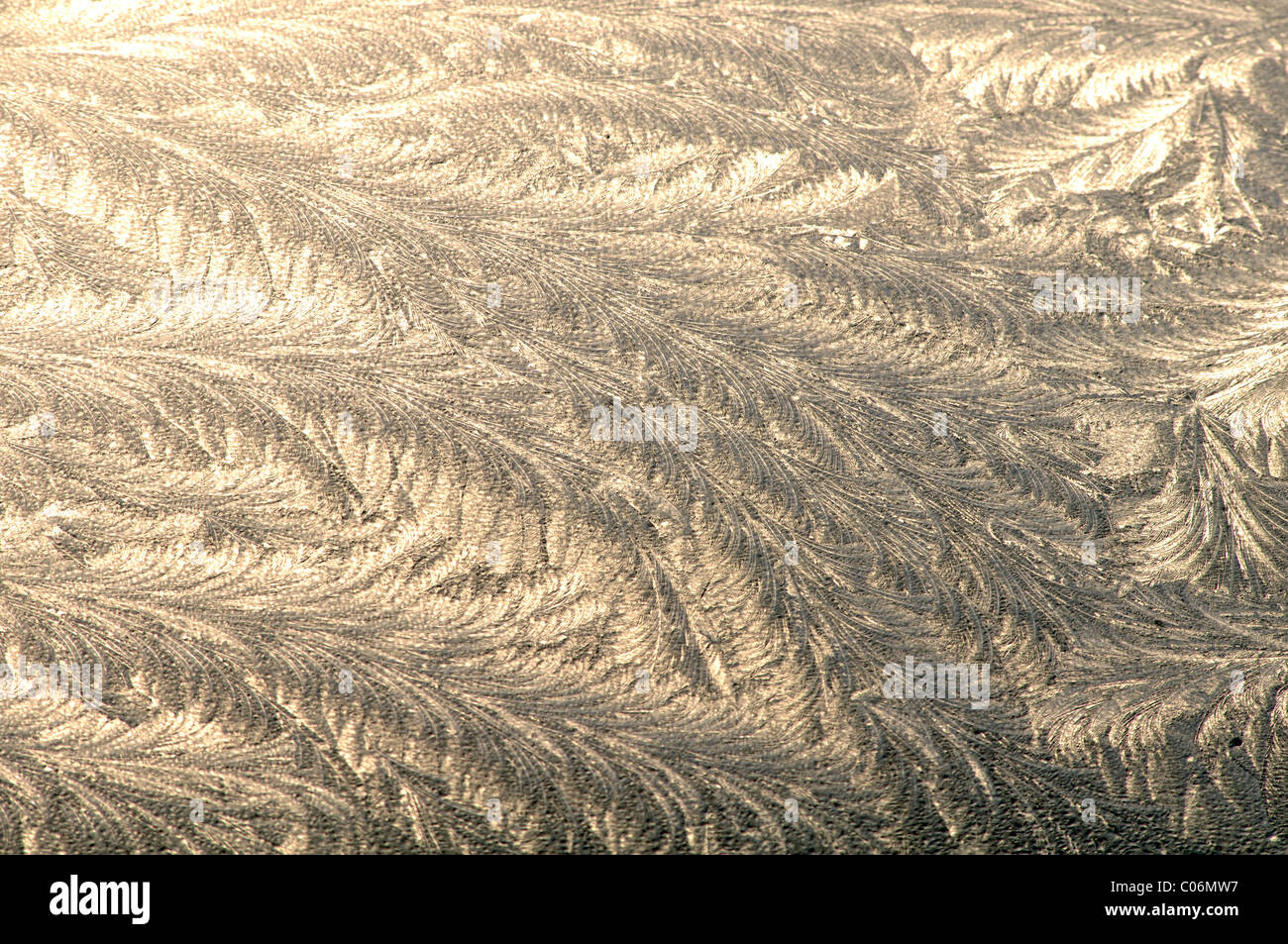 Frost patterns on glass Stock Photo - Alamy