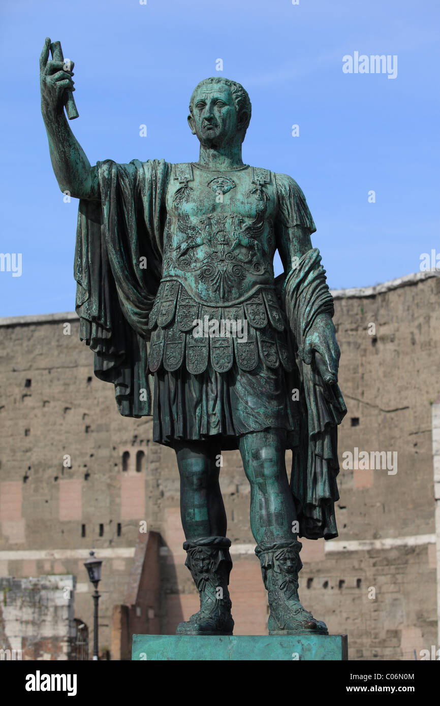 Monument of the Roman Emperor Caesar, Rome, Italy, Europe Stock Photo ...