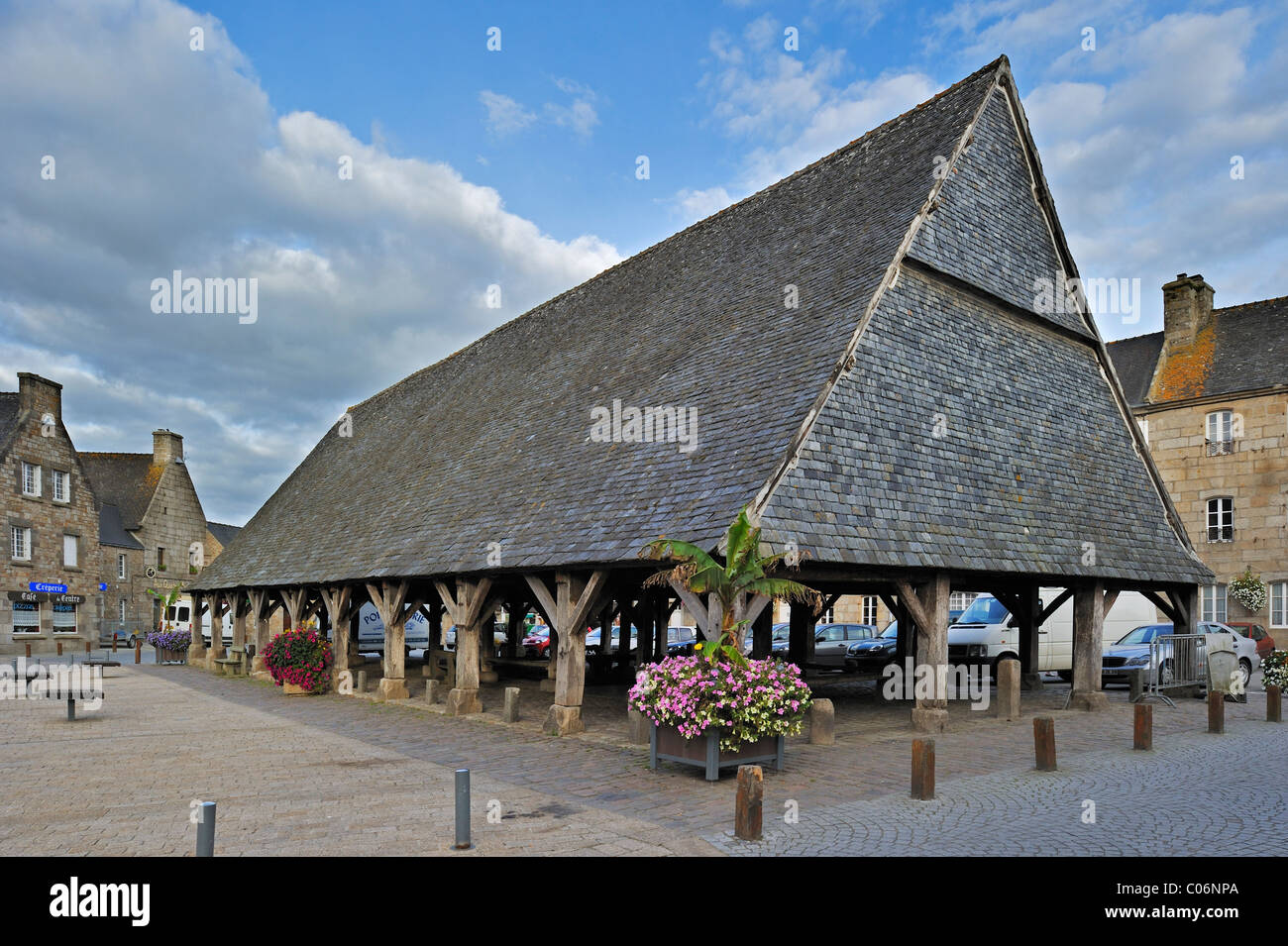 Les Halles, a timber-framed covered market place dating from the early ...