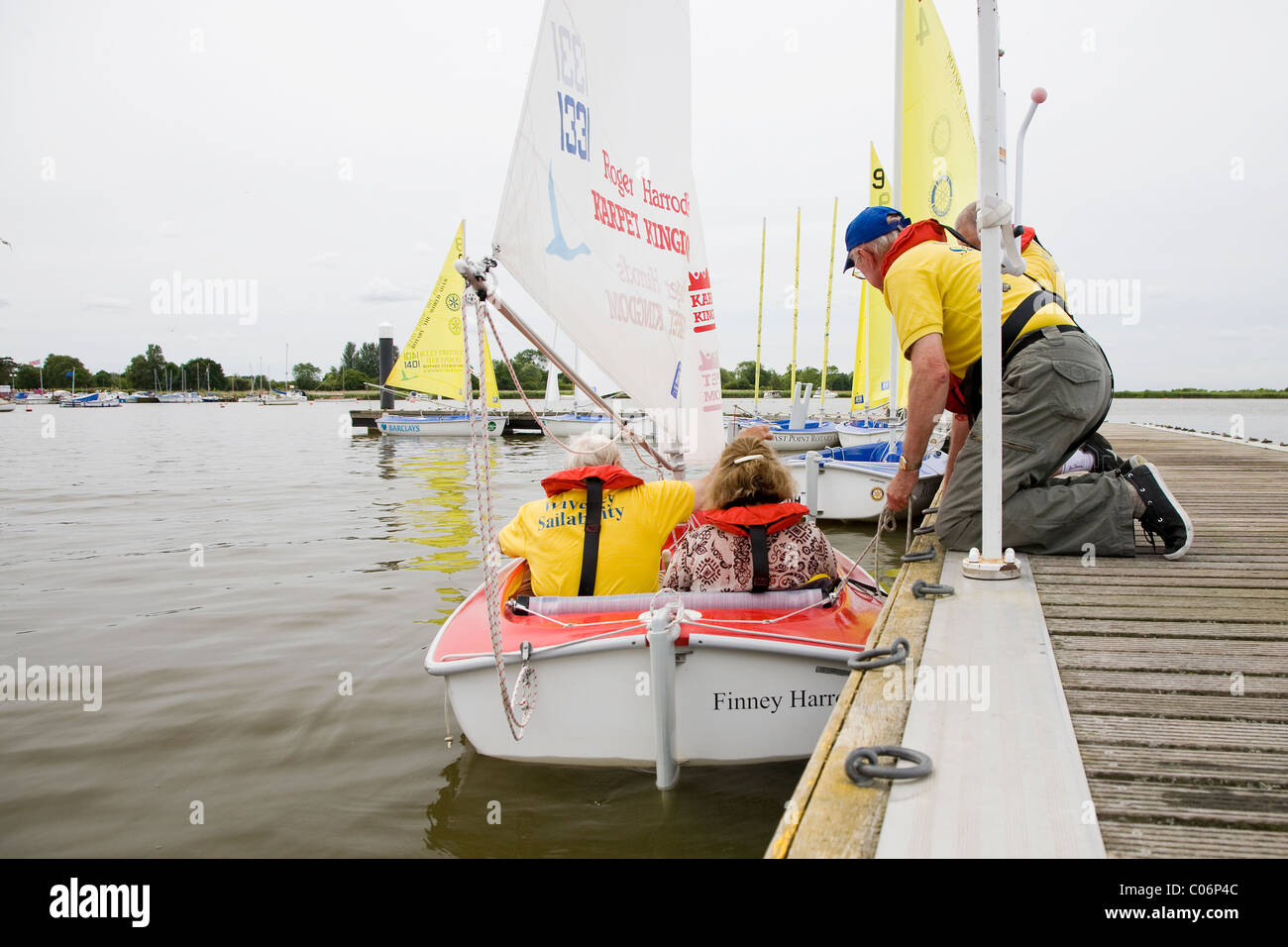 Sail dinghy modified for disabled people launches at Oulton Broad ...