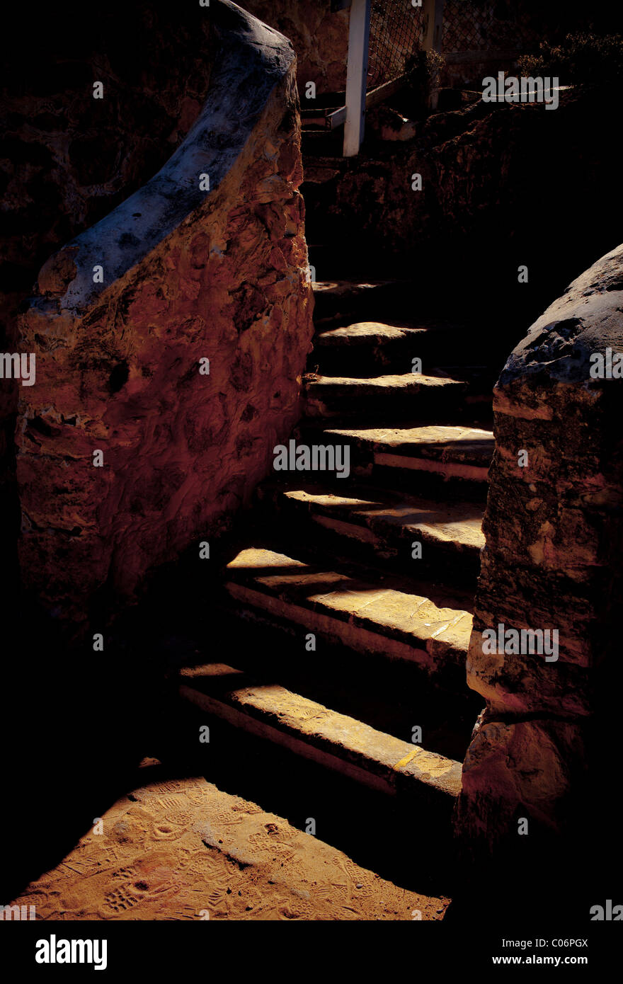 Old stairs to the time cannon, Fremantle Stock Photo - Alamy