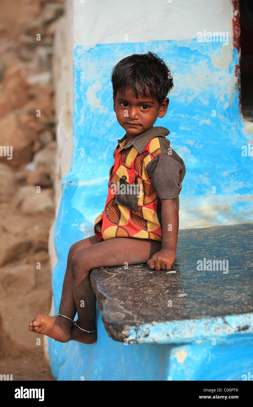 boy Andhra Pradesh South India Stock Photo - Alamy